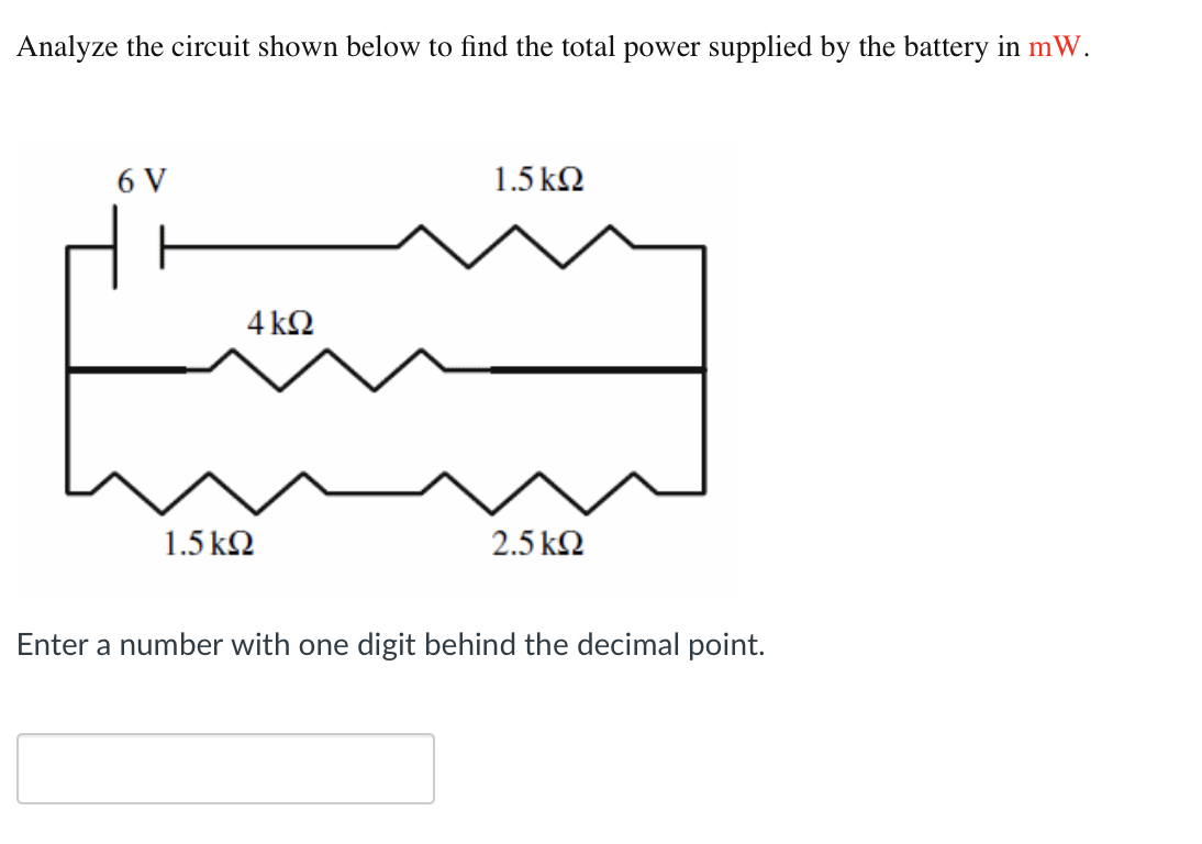 Solved Analyze the circuit shown below to find the total | Chegg.com