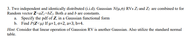 Solved 3. Two independent and identically distributed | Chegg.com