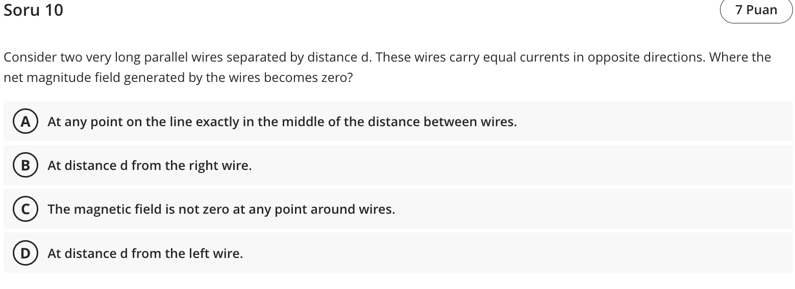 Solved Consider two very long parallel wires separated by | Chegg.com