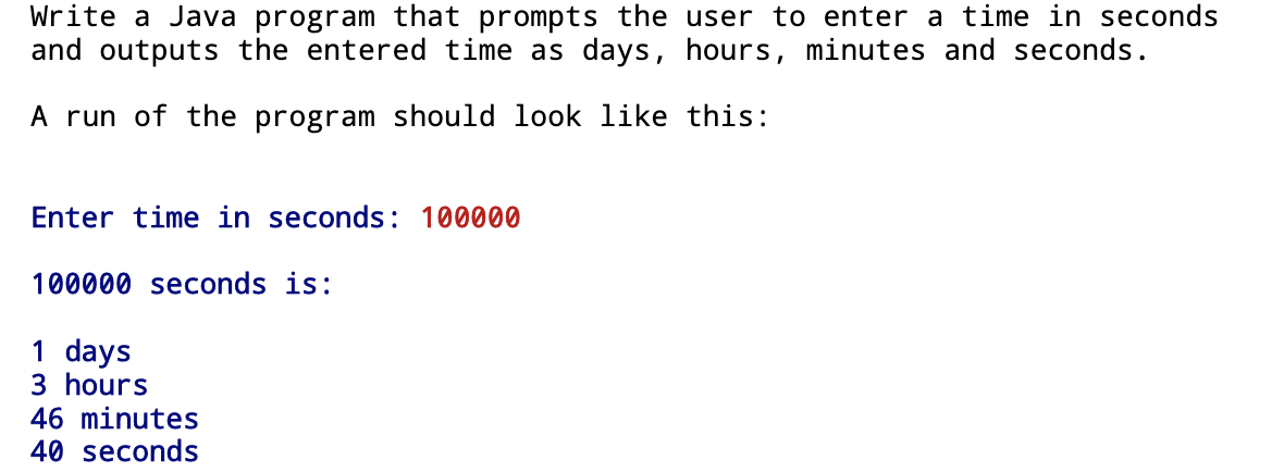 Solved Write a Java program that prompts the user to enter a | Chegg.com