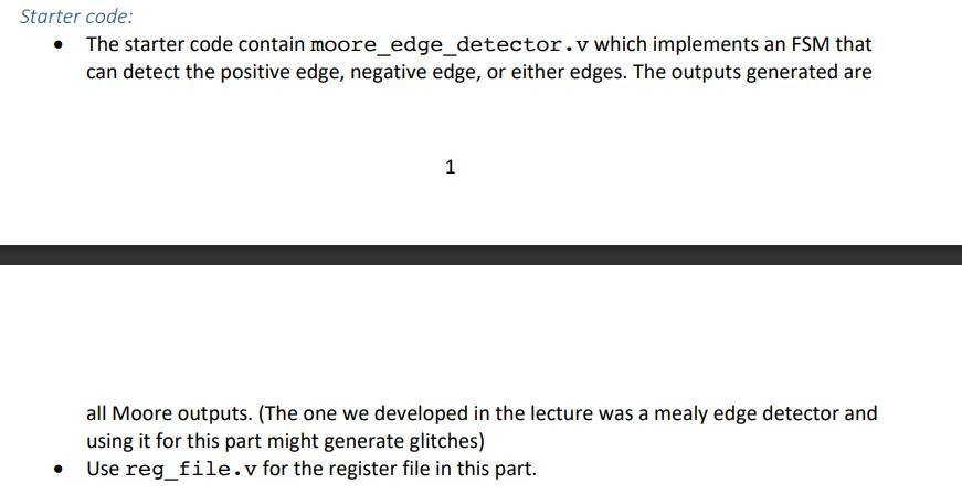 State/Block diagram for part 1, explanation of how | Chegg.com