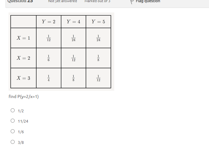 Solved Not yet answered Marked out of 3 Flag question Y=2 | Chegg.com