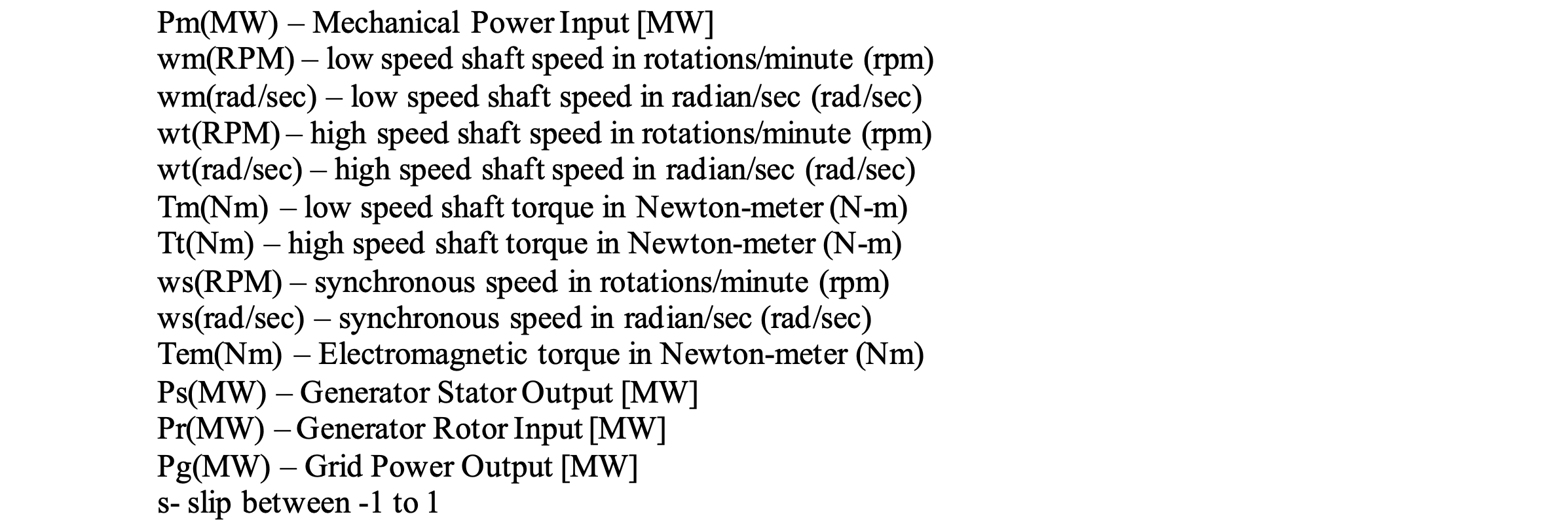 Solved Consider a Doubly fed Induction Generator (DFIG) with | Chegg.com