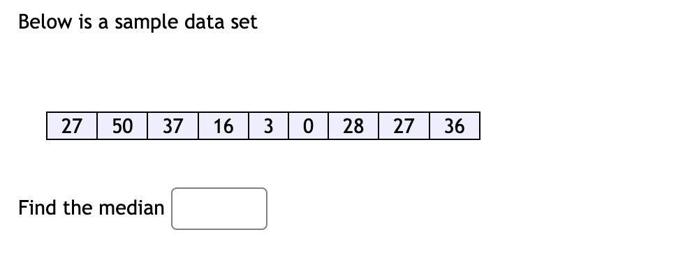 Solved Here is a sample data set, a. Find the smallest | Chegg.com