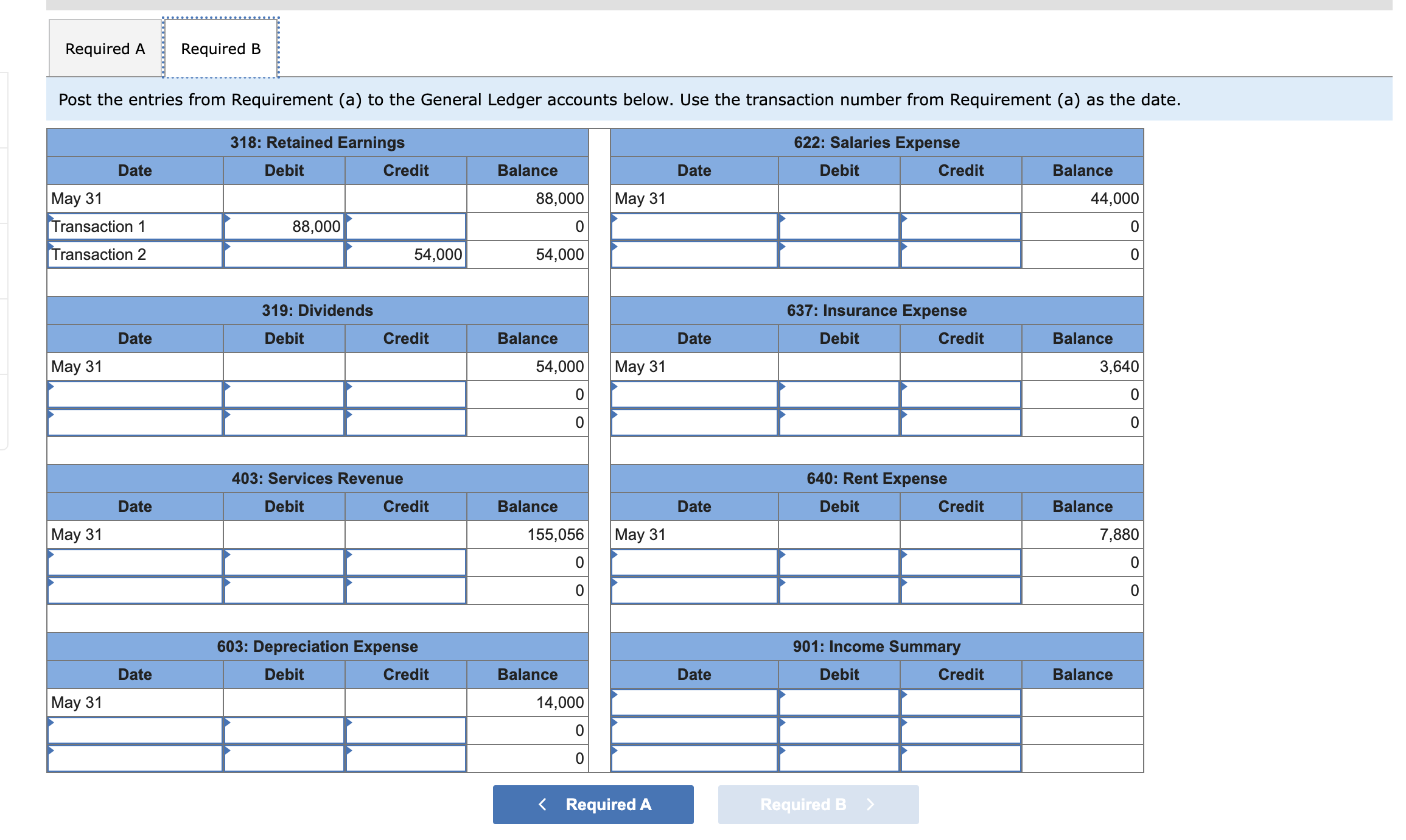 Solved Use the May 31 fiscal year-end information from the | Chegg.com