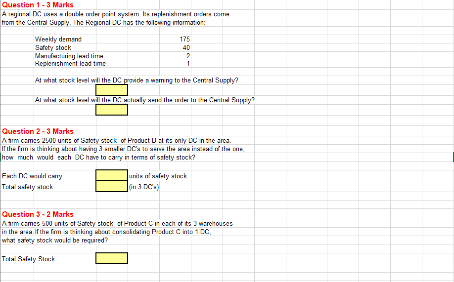 Solved Question 1 - 3 Marks A regional DC uses a double | Chegg.com