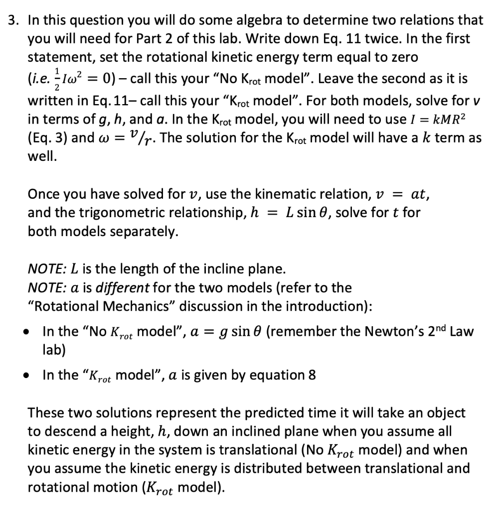 Solved 3. In this question you will do some algebra to | Chegg.com