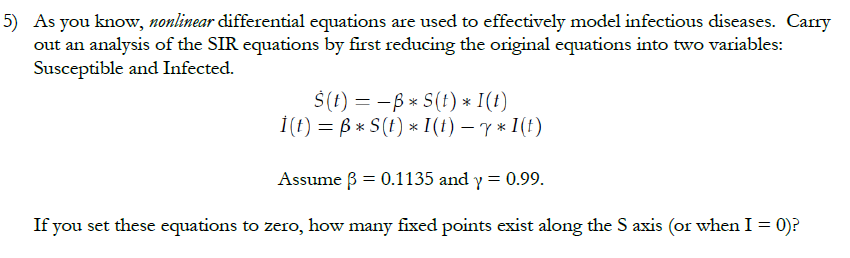 Solved As you know, nonlinear differential equations are | Chegg.com