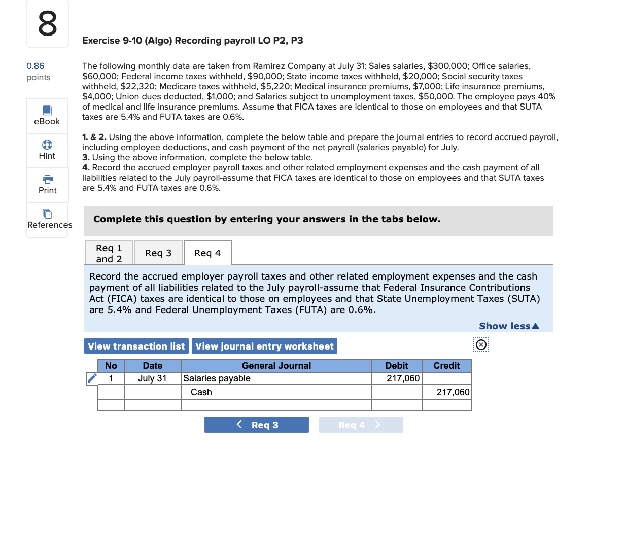 Solved Journal entry-Record all employer's payroll expenses | Chegg.com