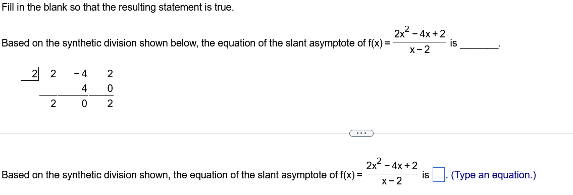 Solved Fill in the blank so that the resulting statement is | Chegg.com
