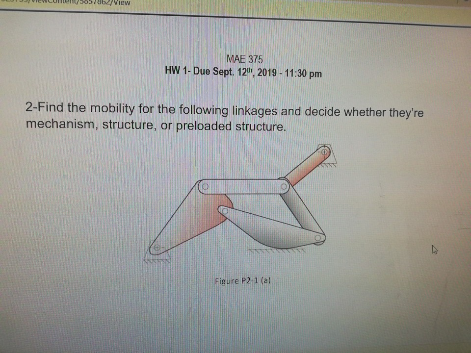 Solved 857862/View MAE 375 HW 1-Due Sept. 12th, 2019-11:30 | Chegg.com