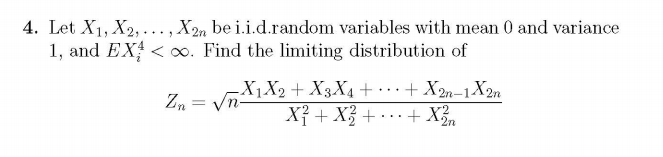 Solved 4. Let X1, X2, ... , X2n be i.i.d.random variables | Chegg.com