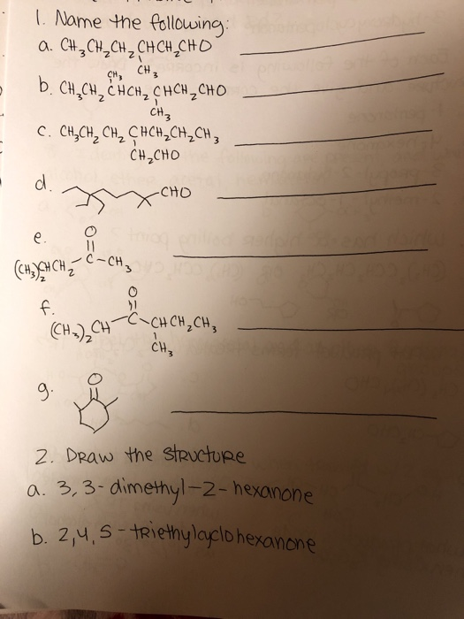Solved . Name the followinc CH, CH CH C. CH,CH2 CH2 | Chegg.com