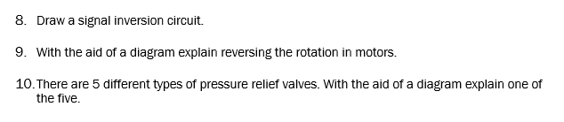 Solved 8. Draw a signal inversion circuit. 9. With the aid | Chegg.com