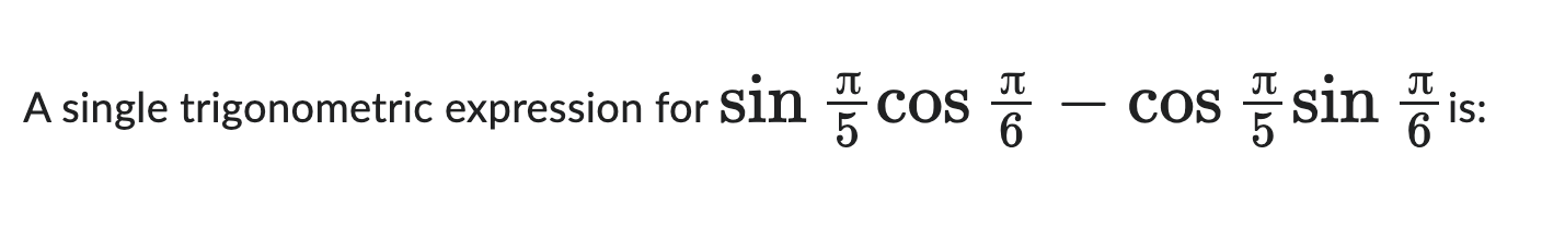How do you find a single trigonometric expression? I | Chegg.com