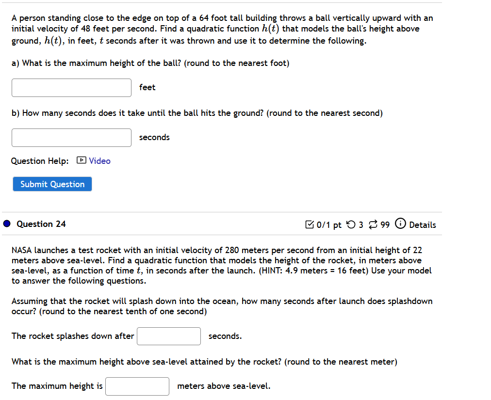 Solved A person standing close to the edge on top of a 64 | Chegg.com