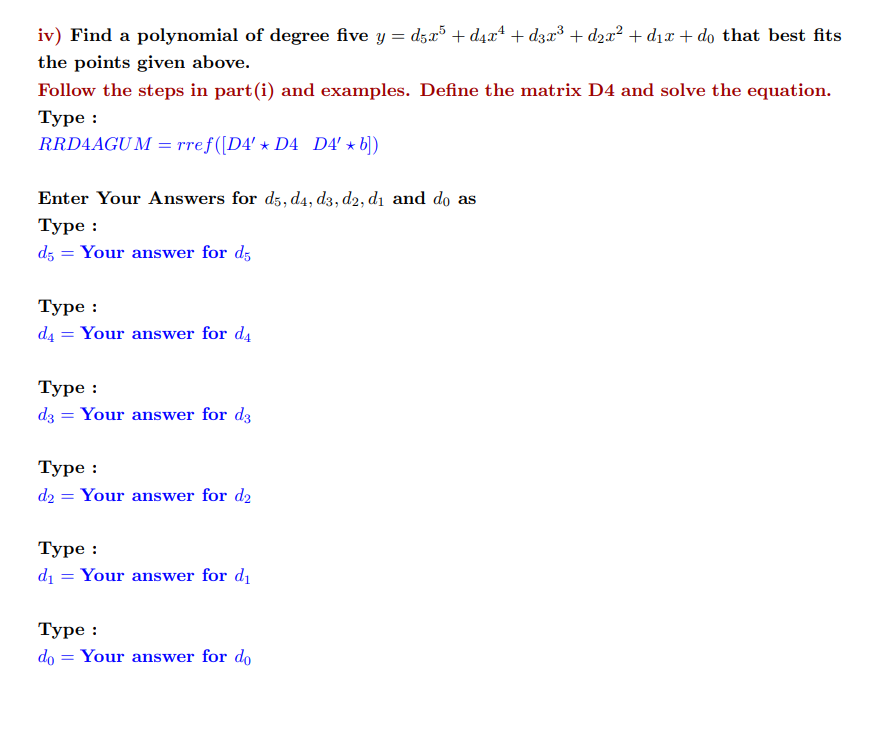 Solved 4. Consider the following set of points: | Chegg.com