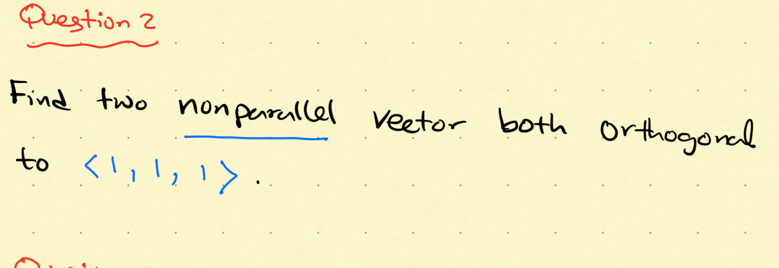 Solved Westion 3 Find a unit veetor Perpendicular to the | Chegg.com