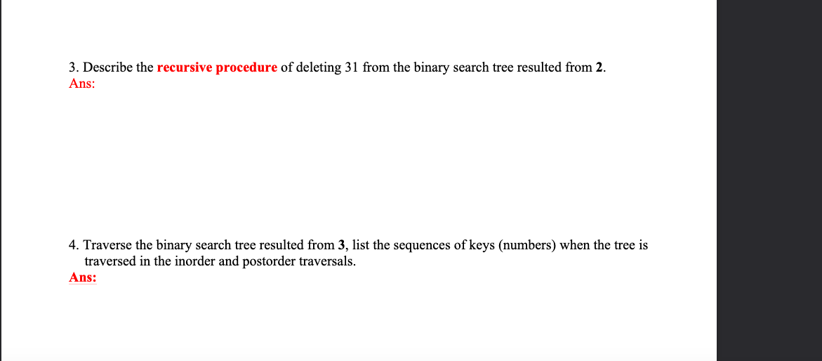 Solved Q4. Binary tree code-tracing questions (15 pts) Given | Chegg.com