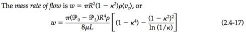 Solved Interrelation of slit and annulus formulas. When an | Chegg.com