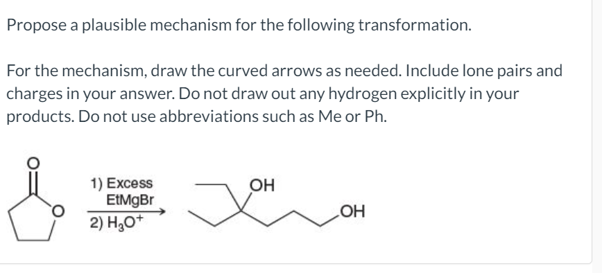 Solved Propose a plausible mechanism for the following | Chegg.com