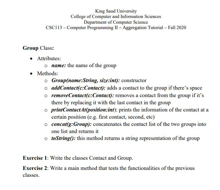 Solved King Saud University College of Computer and | Chegg.com