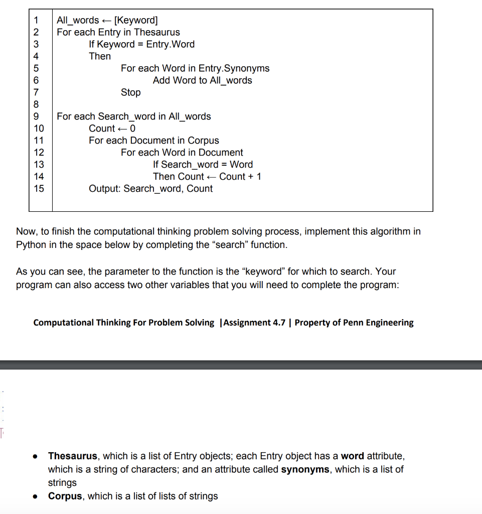 Solved Pseudo-code to Python code conversion for the | Chegg.com