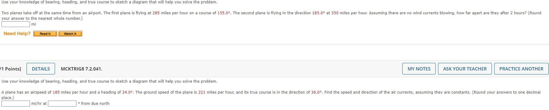 Solved Use your knowledge of bearing, heading, and true | Chegg.com
