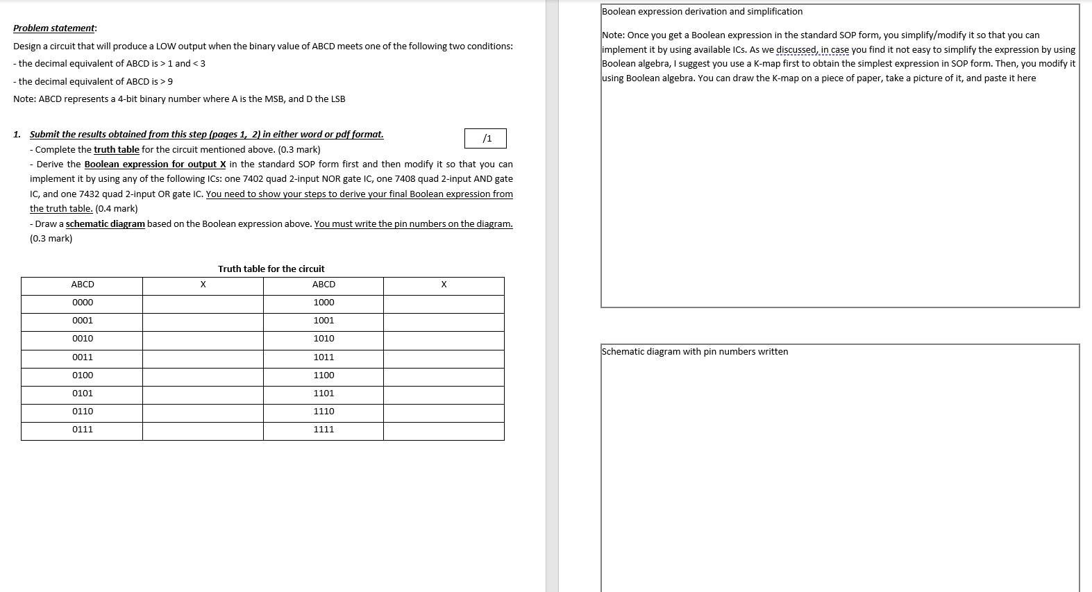 Solved Boolean Expression Derivation And Simplification 6525