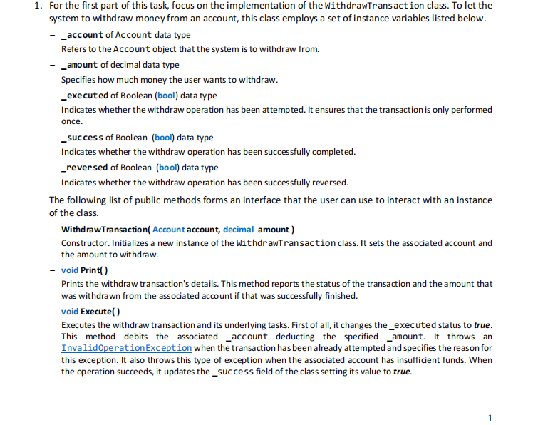 Solved 1. For the first part of this task, focus on the | Chegg.com