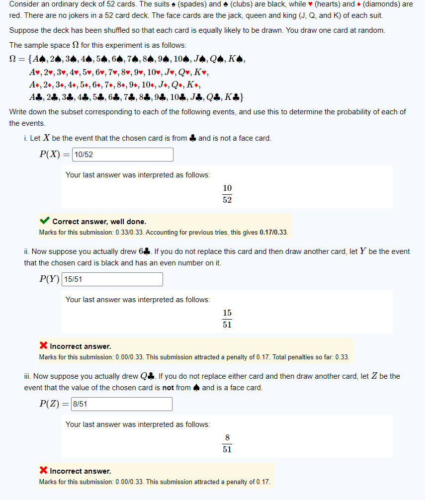 Solved Consider an ordinary deck of 52 cards. The suits $ | Chegg.com