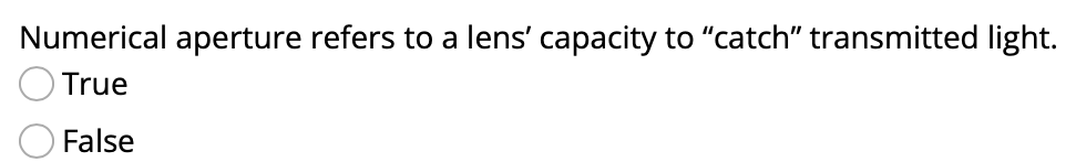 Solved 4 6 10 Enter in the number of the microscope part | Chegg.com