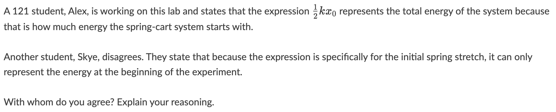 Solved A cart is attached to a spring by a string. It is | Chegg.com