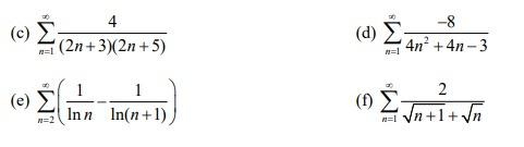 Solved 10. Find the nth partial sum S, of the telescoping | Chegg.com