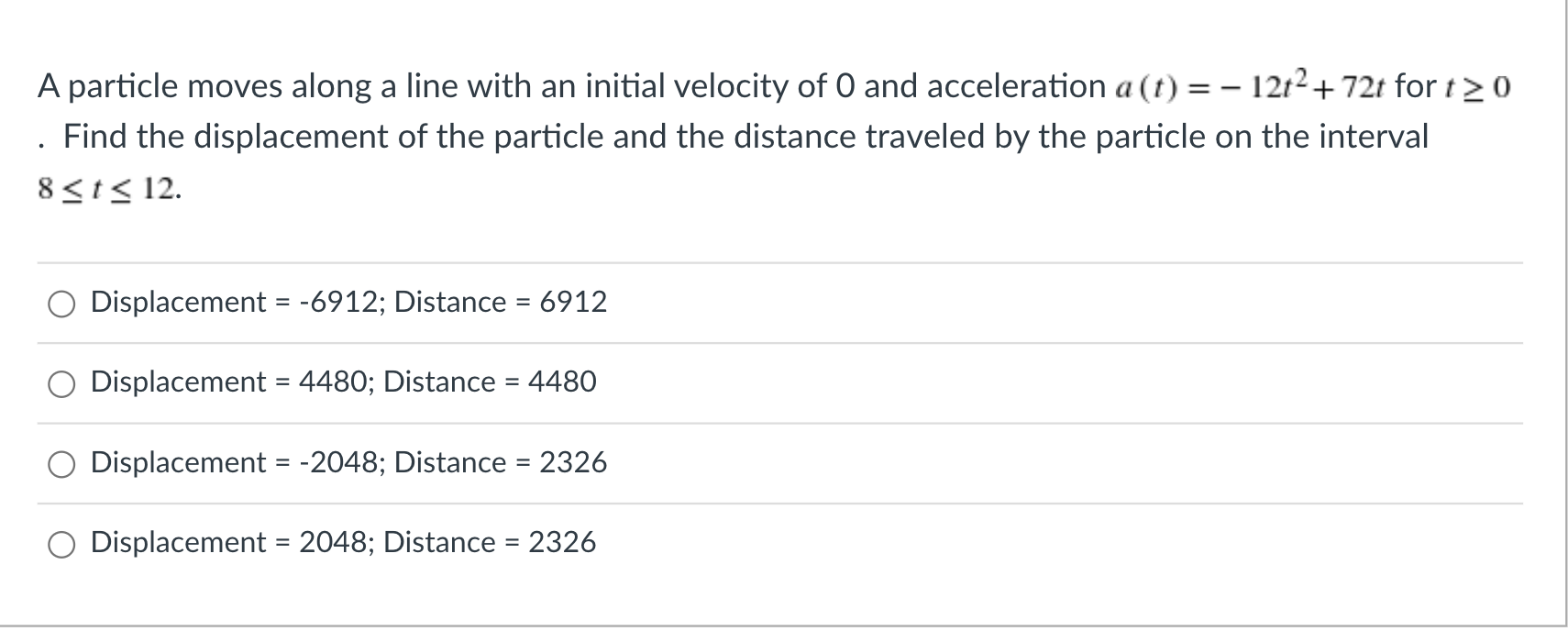 Solved A particle moves along a line with an initial | Chegg.com