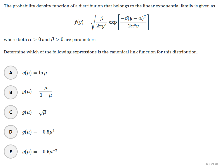 Solved The probability density function of a distribution | Chegg.com