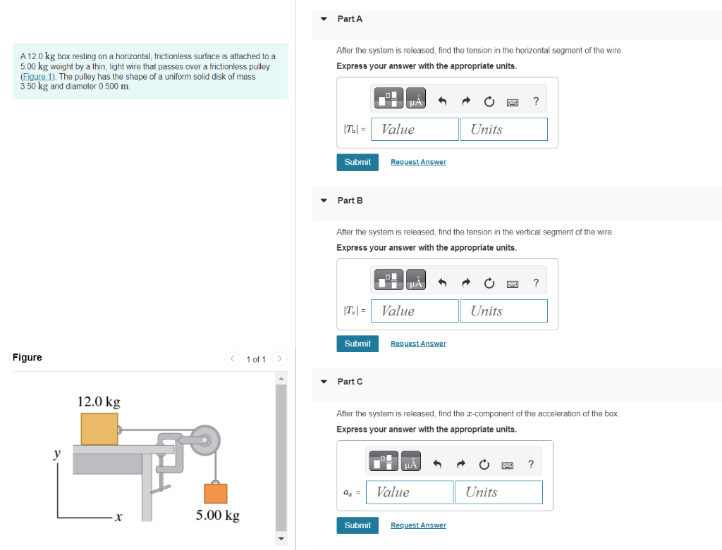 Solved A 12.0 kg box resting on a horizontal, frictionless | Chegg.com