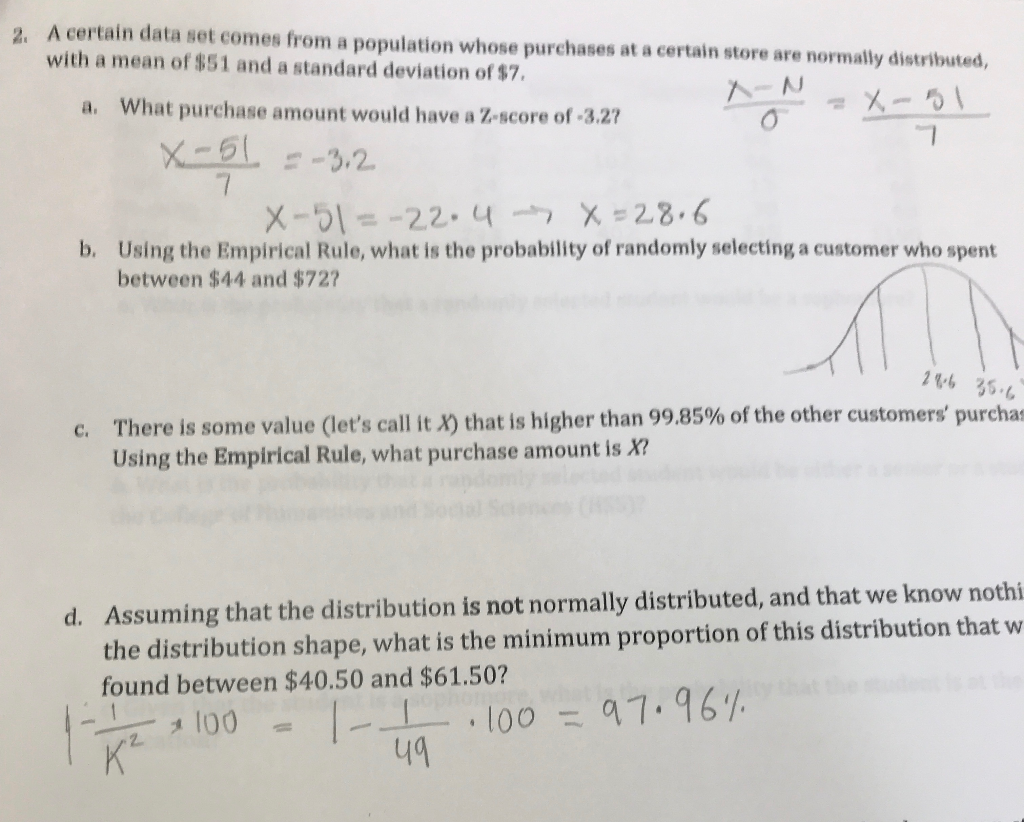 Solved 2. A certain data set comes from a population whose | Chegg.com