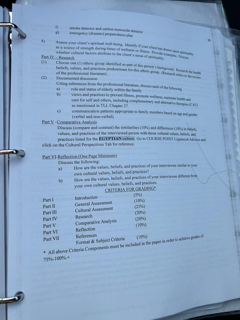 NURSING 110 -RESEARCH PAPER TOPIC: Culture, Aging, | Chegg.com