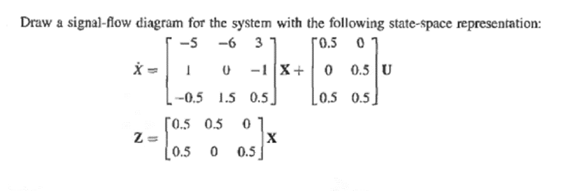 Solved Draw a signal-flow diagram for the system with the | Chegg.com
