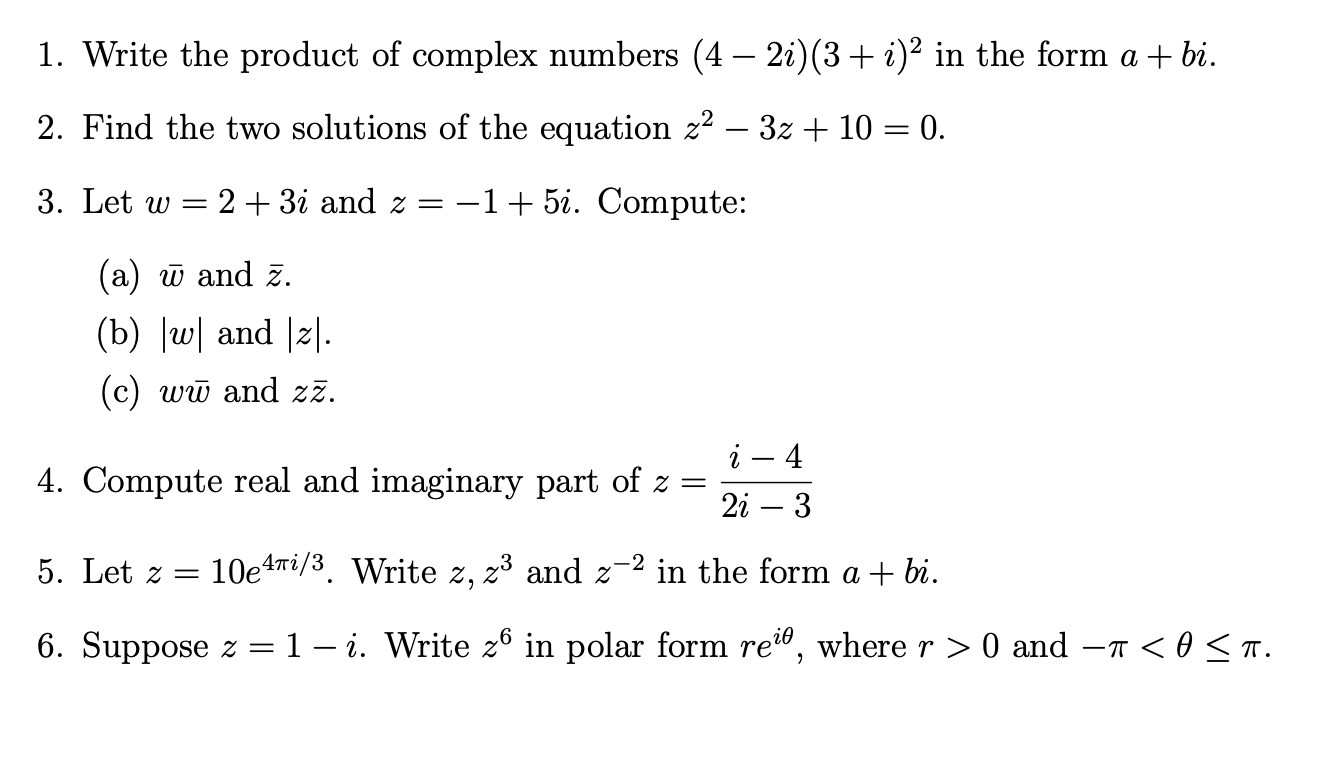 Write the product of complex numbers (4-2i)(3+i)2 ﻿in | Chegg.com