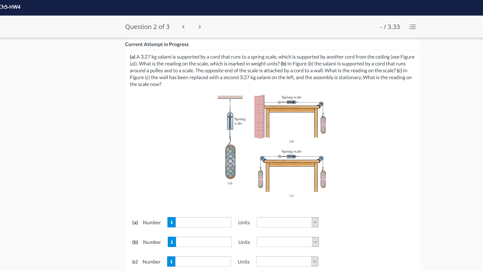 Solved Ch5-HW4 Question 2 of 3 - /3.33 TIL Current | Chegg.com