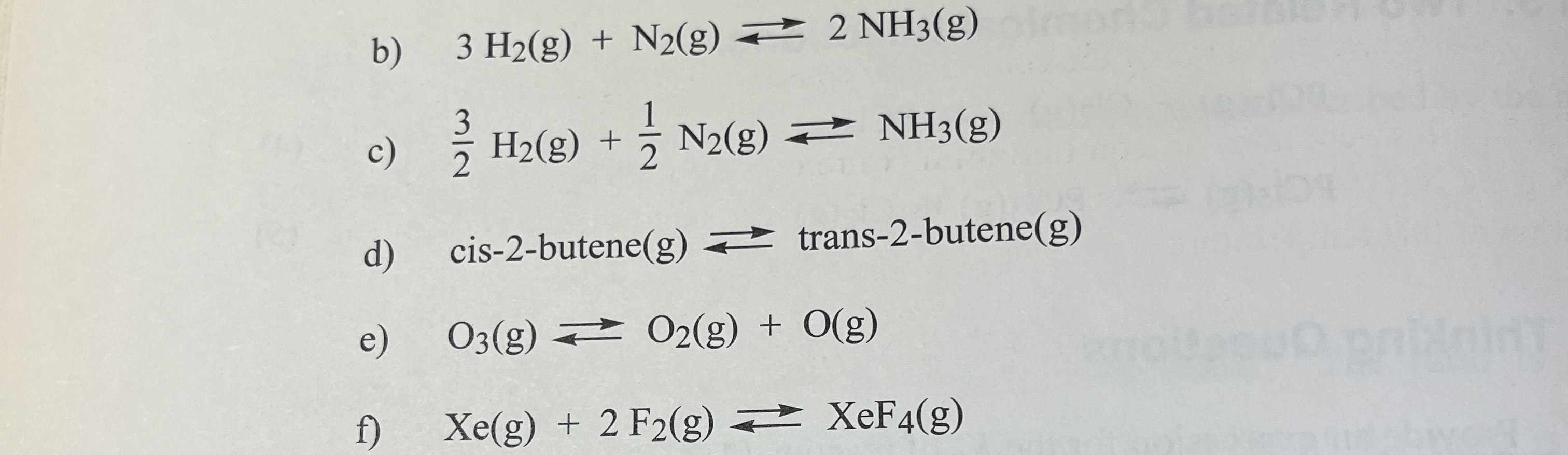 Solved 4. Write the equilibrium constant expression, \\( | Chegg.com
