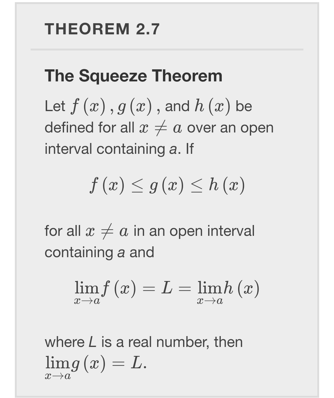 Solved Use the Squeeze Theorem to evaluate the following | Chegg.com