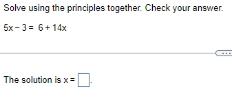 Solved Solve using the principles together. Check your | Chegg.com