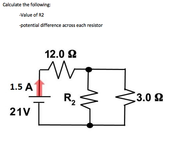 Solved Calculate the following: -Value of R2 -potential | Chegg.com