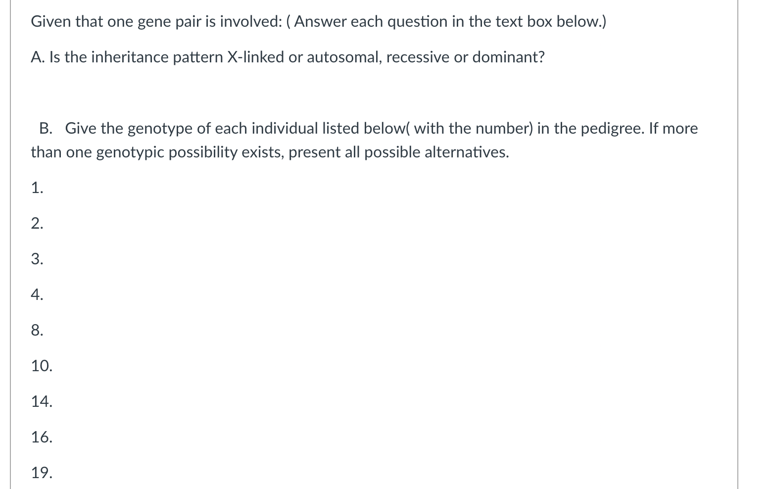 [Solved]: The accompanying figure is a pedigree of a fairl