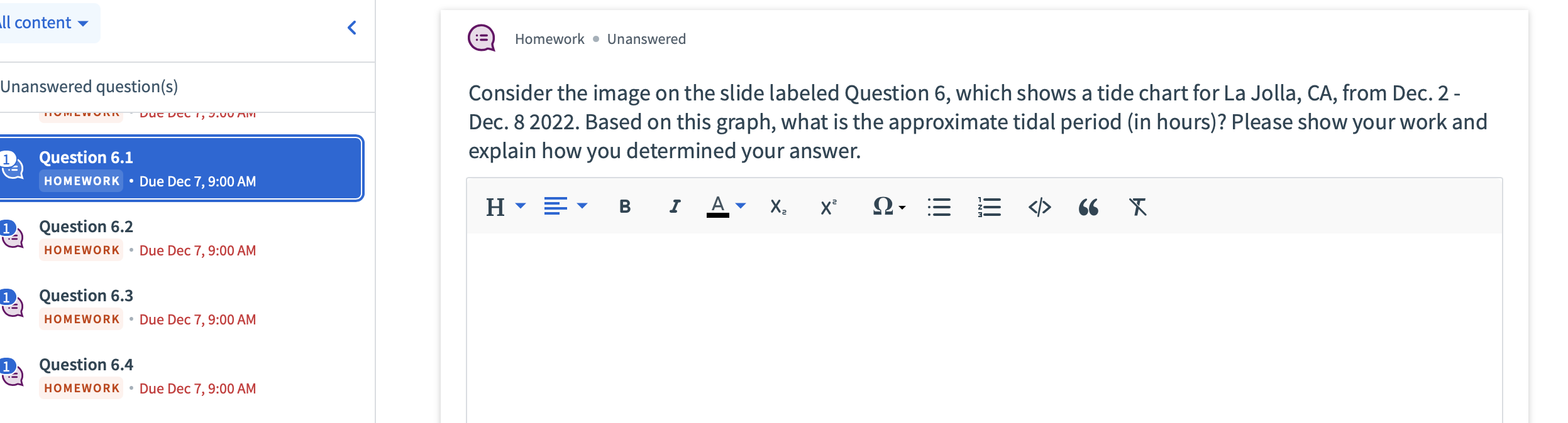 Solved Question 6Unanswered question(s) Consider the image | Chegg.com