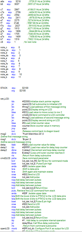 Solved I am struggling to get this Project to work and I've | Chegg.com