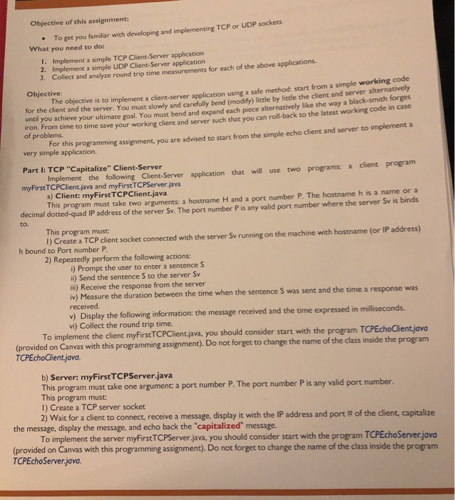 Solved Objective of this assignment To get you familar with | Chegg.com